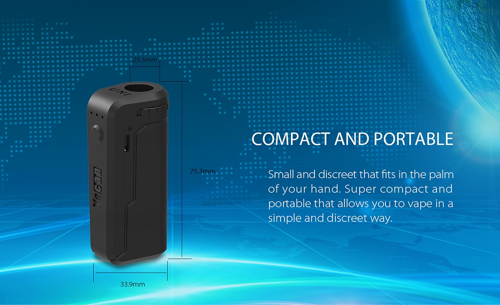 Yocan UNI 650mAh Universal Portable Vaporizer Box Mod
